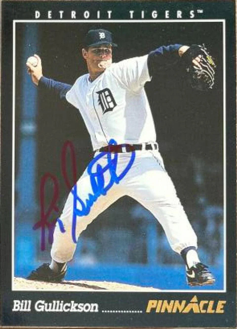 Bill Gullickson Signed 1993 Pinnacle Baseball Card - Detroit Tigers