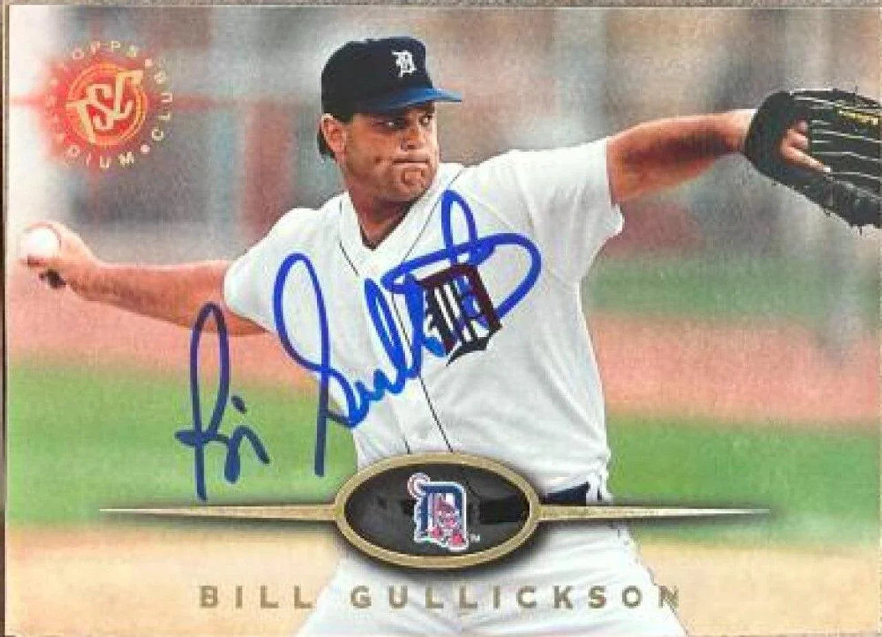 Bill Gullickson Signed 1995 Stadium Club Baseball Card - Detroit Tigers