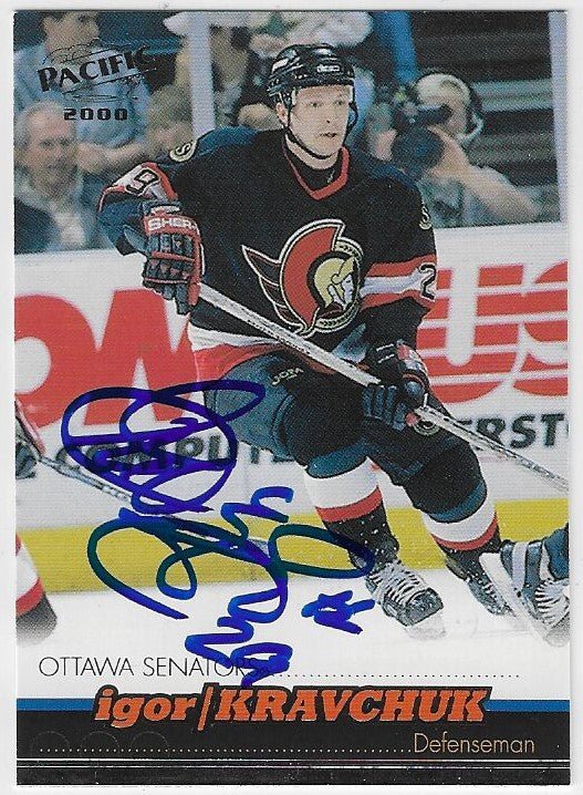 Igor Kravchuk Signed 1999-00 Pacific Hockey Card - Ottawa… | PastPros