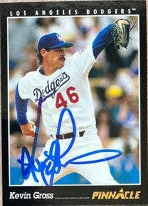 Kevin Gross Signed 1993 Pinnacle Baseball Card - Los Angeles Dodgers