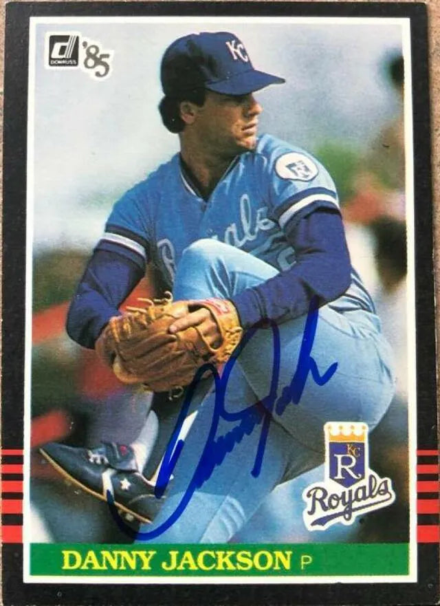 Danny Jackson Signed 1985 Donruss Baseball Card - Kansas City Royals