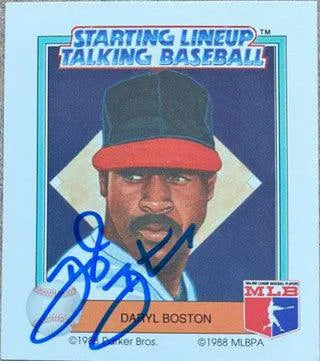 Daryl Boston Signed 1988 Starting Lineup Talking Baseball Card ...