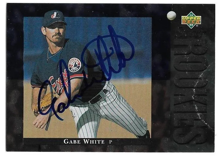 Gabe White Signed 1994 Upper Deck Baseball Card - Montreal Expos