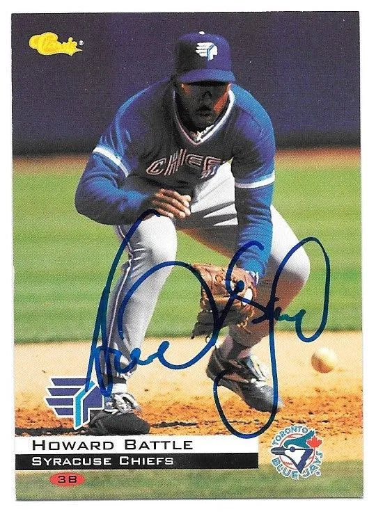 Howard Battle Signed 1994 Classic Baseball Card - Syracuse Chiefs