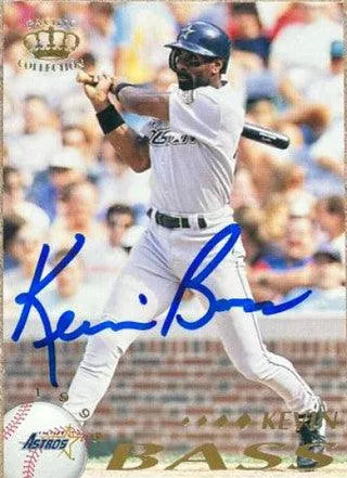 Kevin Bass Signed 1995 Pacific Baseball Card - Houston Astros